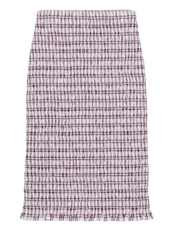 Prada Elasticated Waistband Skirt - Pink