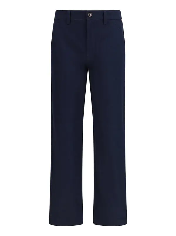 Burberry Cotton Twill Chino Pants - Blue
