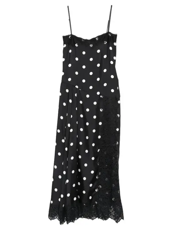 Sportmax Polka Dot Silk Dress - Multicolor