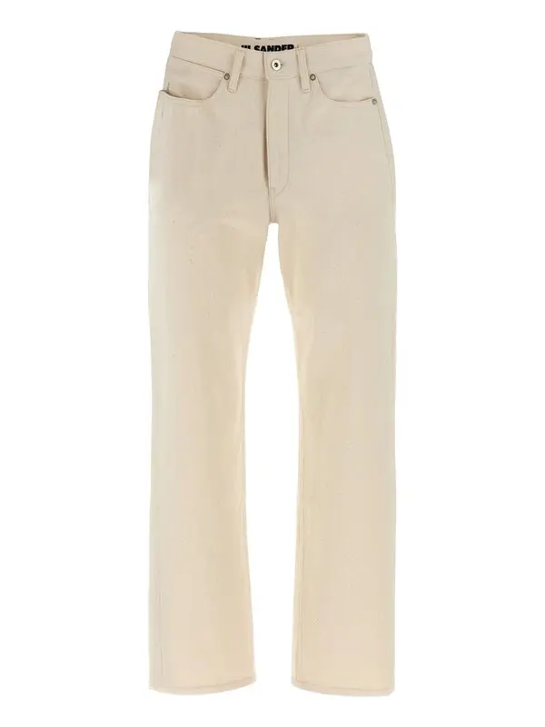JIL SANDER Japanese Raw Denim Jeans - Cream