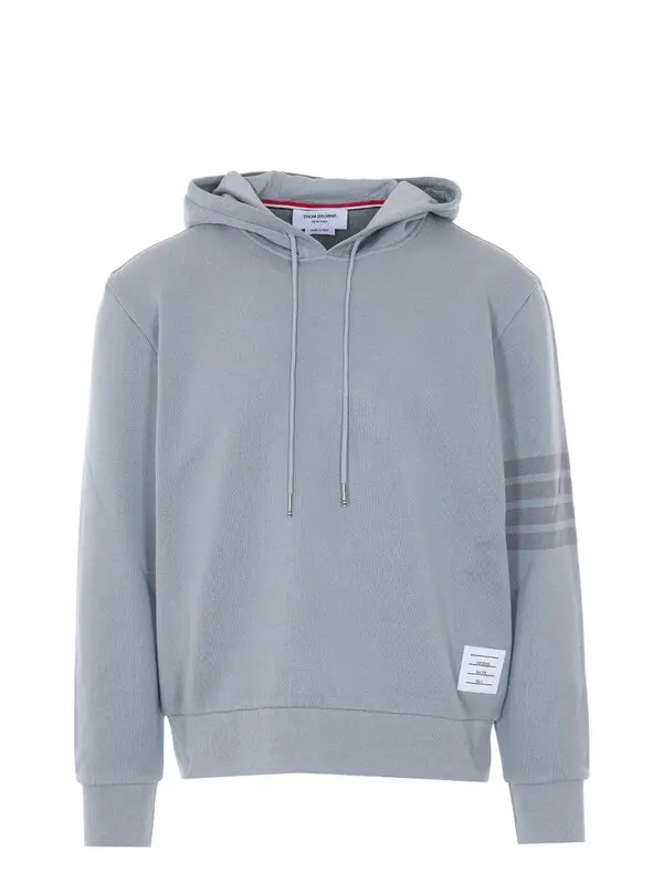Thom Browne 4-bar Hoodie - Gray