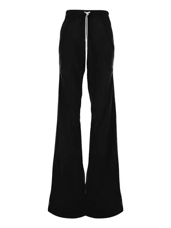 Rick Owens Wide-leg Silk Pants With Drawstring - Black