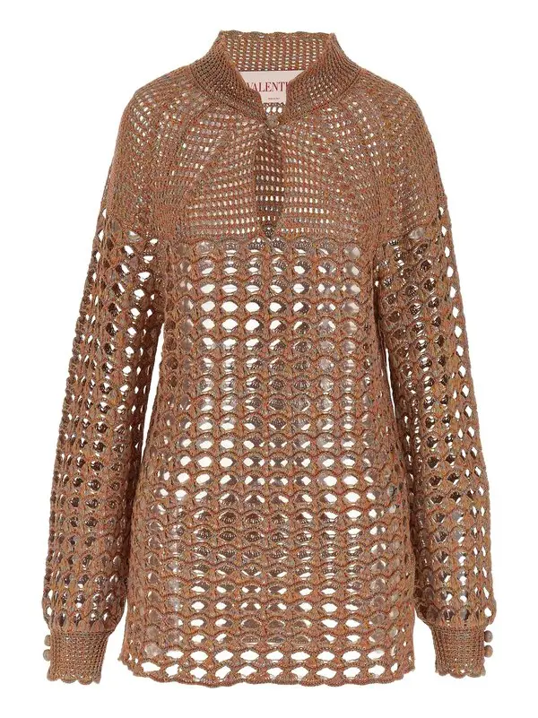 Valentino Garavani Openwork Knit Sweater - Multicolor