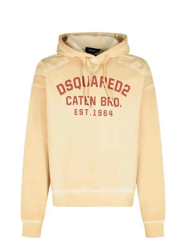 Dsquared2 Caten Bro. Cotton Sweatshirt - Cream