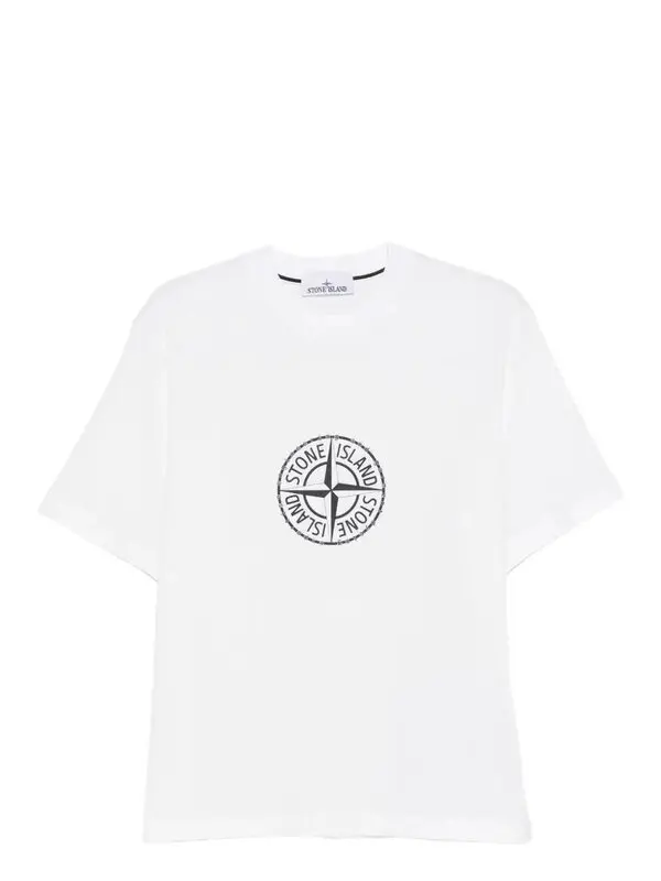 Stone Island All Around Compass` Print T-shirt - Multicolor