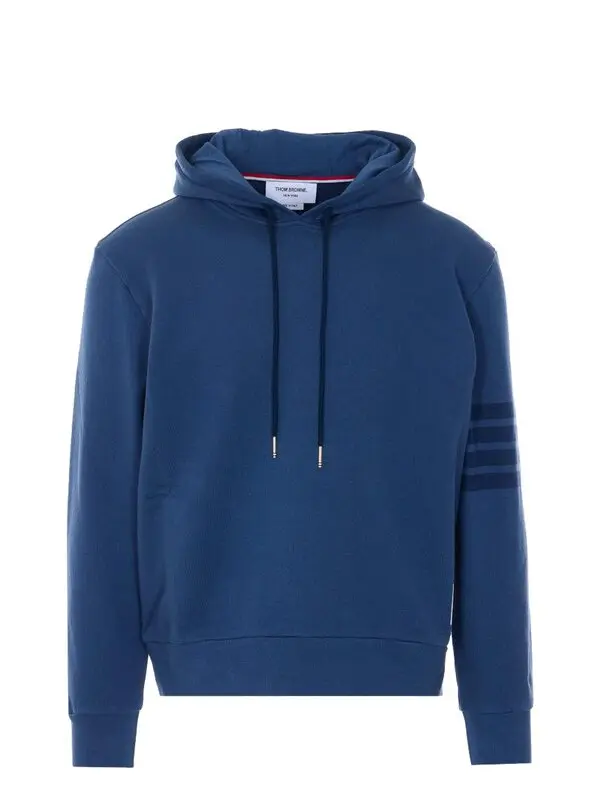 Thom Browne 4-bar Hoodie - Blue