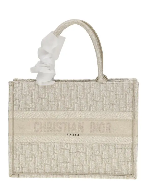 Dior Medium Book Tote Oblique - Gold