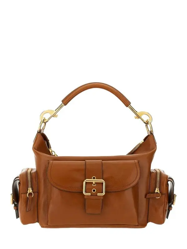 Chloé Leather Camera Bag With Gold Tone Hardware - Multicolor