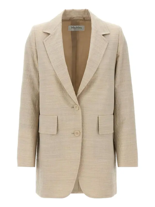 Max Mara Acacia Single-breasted Blazer - Cream