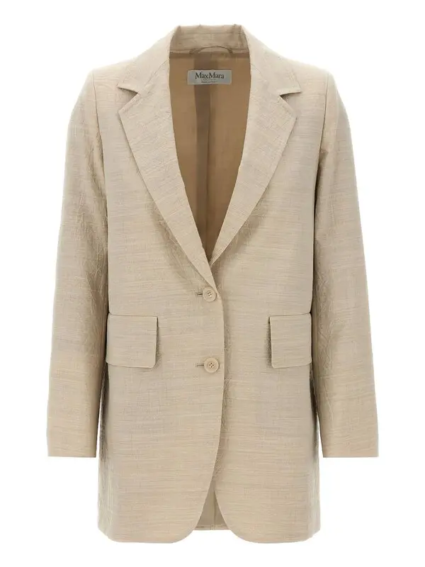 Max Mara Acacia Single-breasted Blazer - Cream