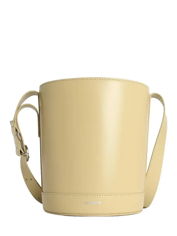 JIL SANDER Cannolo Bucket Bag - Cream