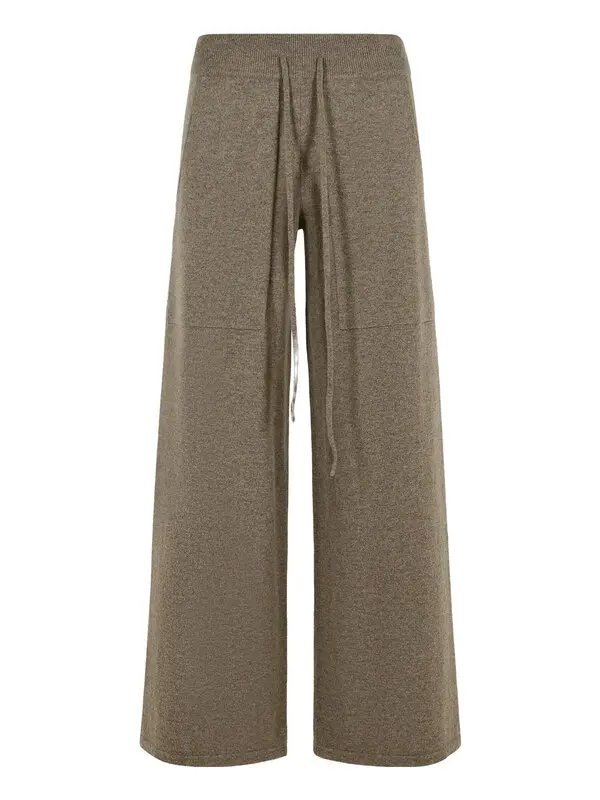 LISA YANG Omi Truffle Cashmere Wide Leg Pants - Brown