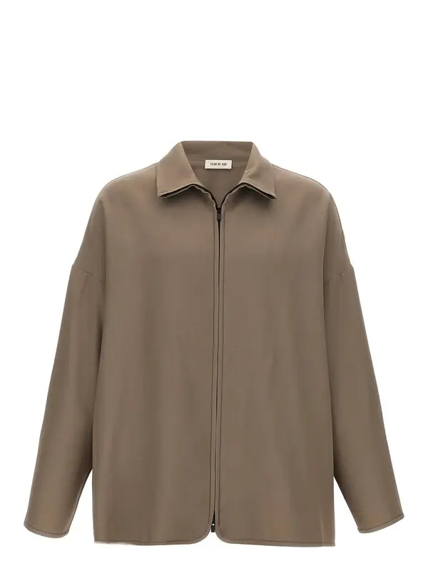 Fear Of God Virgin Wool Blend Jacket - Cream