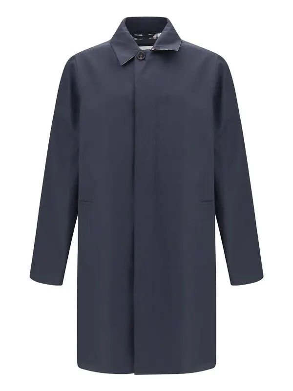 Burberry Camden Heritage Coat - Blue