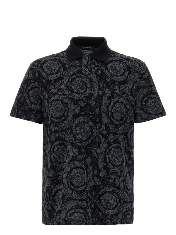 Versace Baroque Polo Shirt - Multicolor