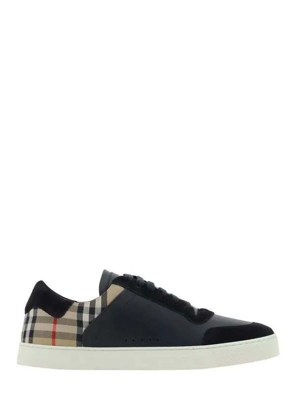 Burberry Stevie Sneakers With Archive Check Detail - Multicolor