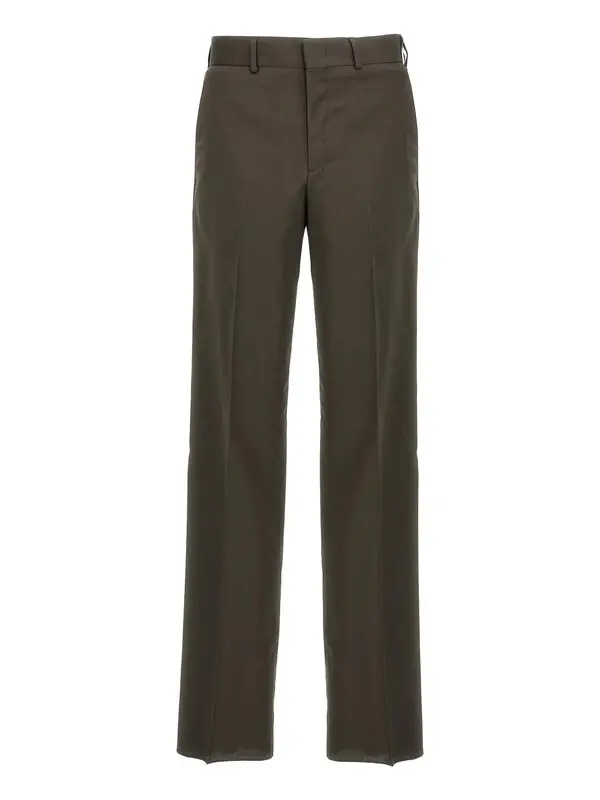 Fendi Cipresso Wool Pants - Green