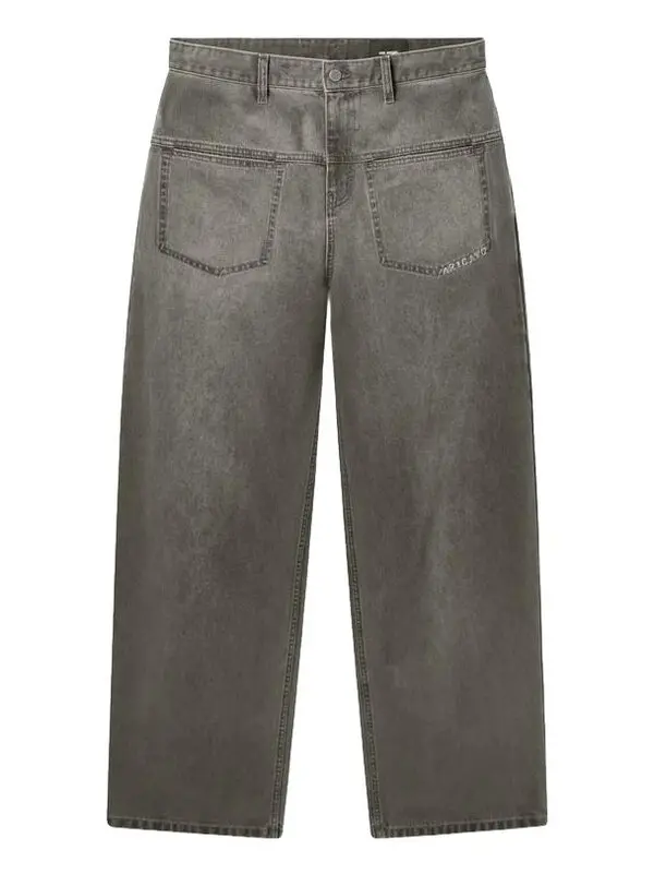 Axel Arigato Grey Cotton Wide-leg Jeans - Gray