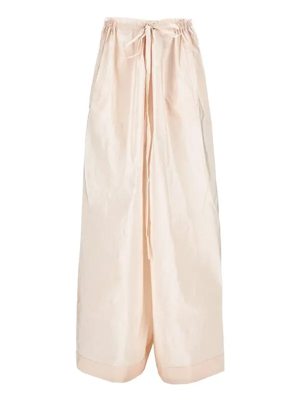 DANIELA GREGIS Wide-leg Silk Trousers - Multicolor