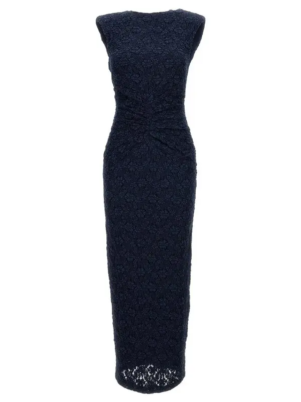 ROTATE BY BIRGER CHRISTENSEN Sleeveless Lace Midi Dress - Multicolor