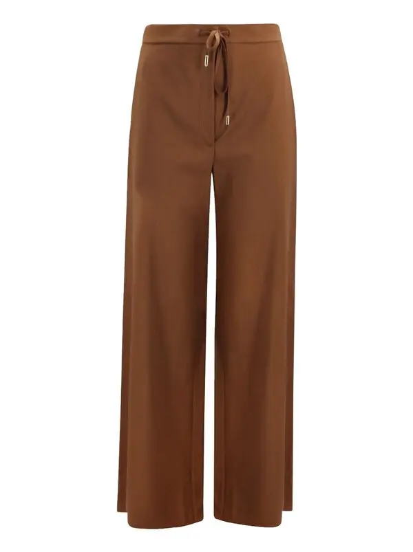 Max Mara Wide-leg Wool Trousers - Brown