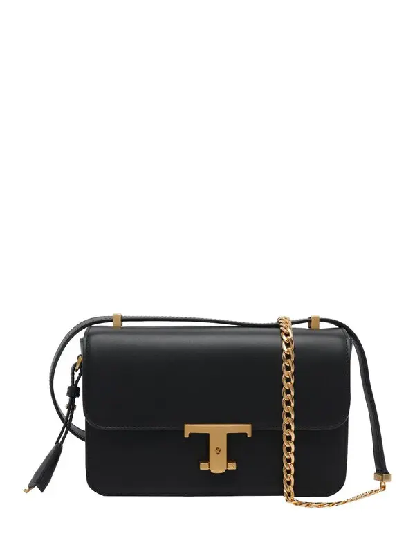 TOD'S Mini T Timeless Crossbody Bag - Black
