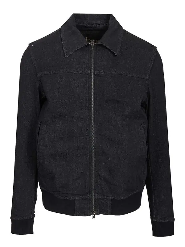 Herno Denim Bomber Jacket - Blue