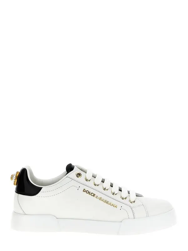 Dolce & Gabbana Portofino' Calf Leather Sneakers - Multicolor