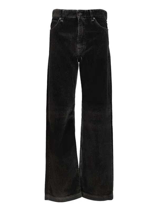 Fendi Corduroy Trousers - Black