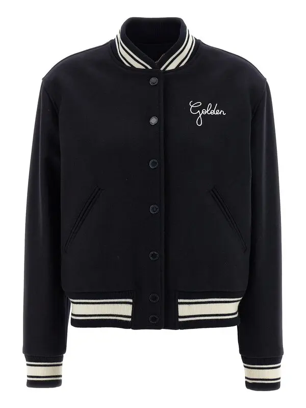 GOLDEN GOOSE Dirce Bomber Jacket - Blue