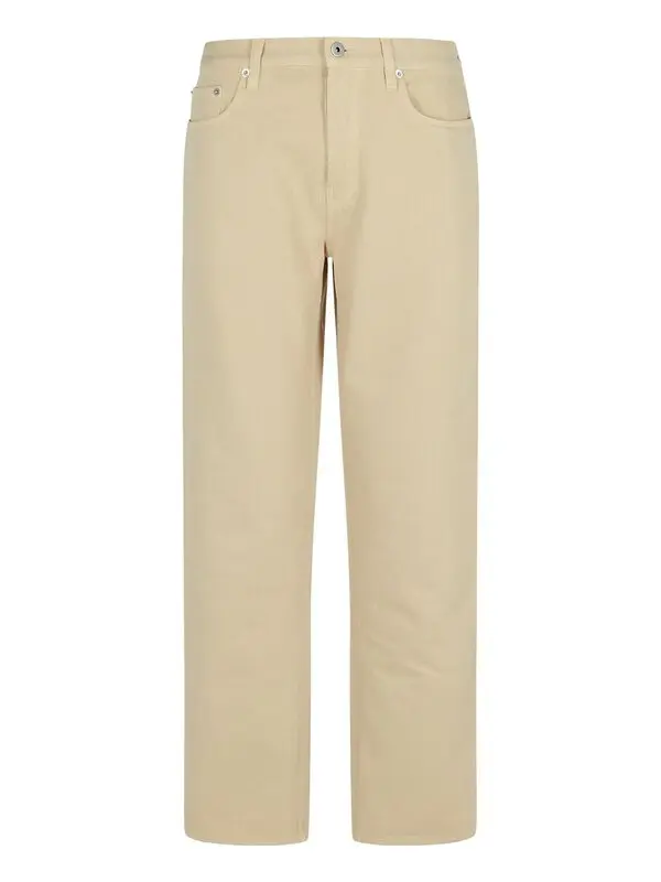 Burberry Cotton Jeans - Cream