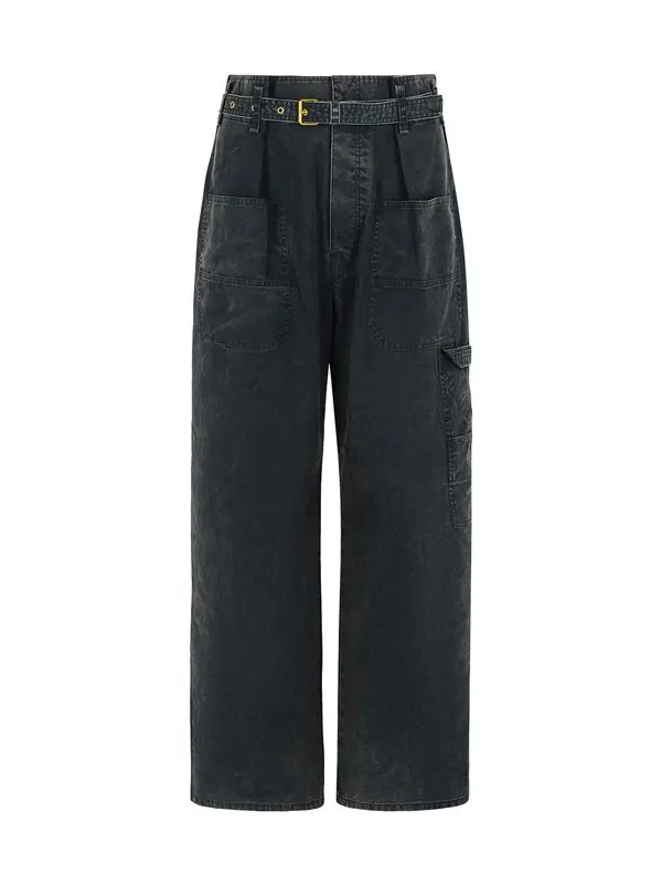 Isabel Marant Étoile Washed Cotton Trousers - Black