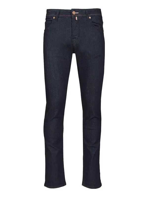 Jacob Cohen Super Slim Fit Nick Jeans With Tobacco Stitching - Blue