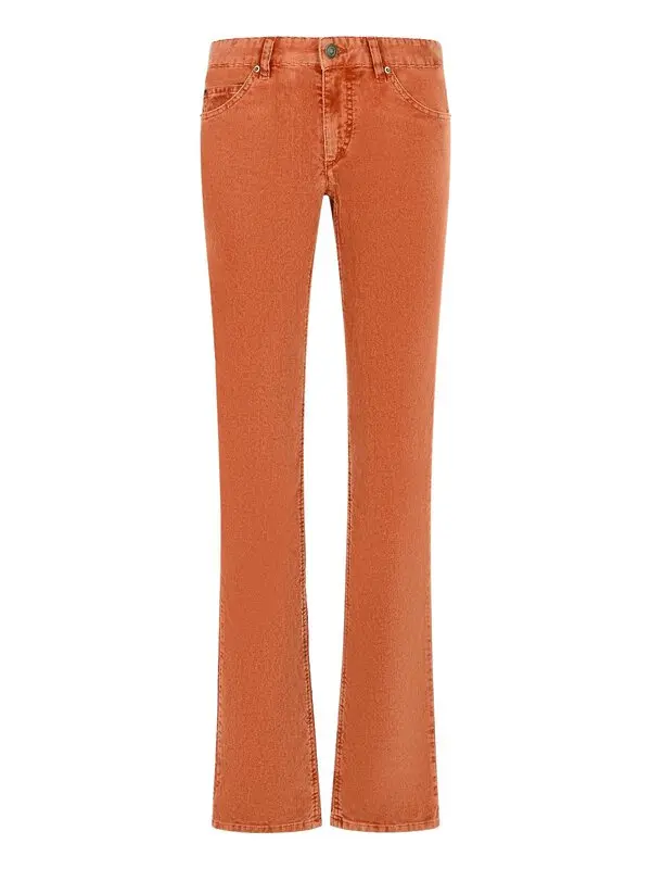 Isabel Marant Étoile Rust Cotton Blend Pants - Orange