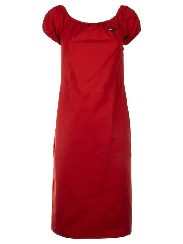Miu Miu Red Off-the-shoulder Dress - Multicolor
