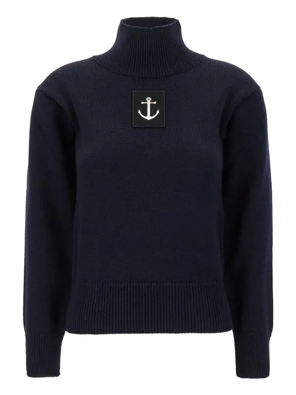 JIL SANDER Knitwear With Anchor Detail - Multicolor