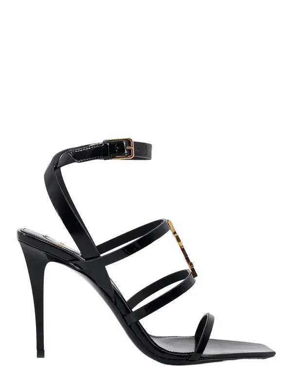 Saint Laurent Cassandre Patent Leather Sandals - Multicolor