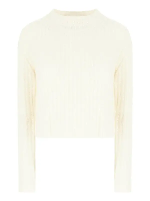 Max Mara Cropped Ribbed Knitwear - Multicolor