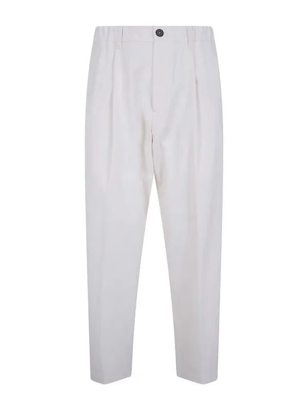Herno Polyester Regular Trousers - White