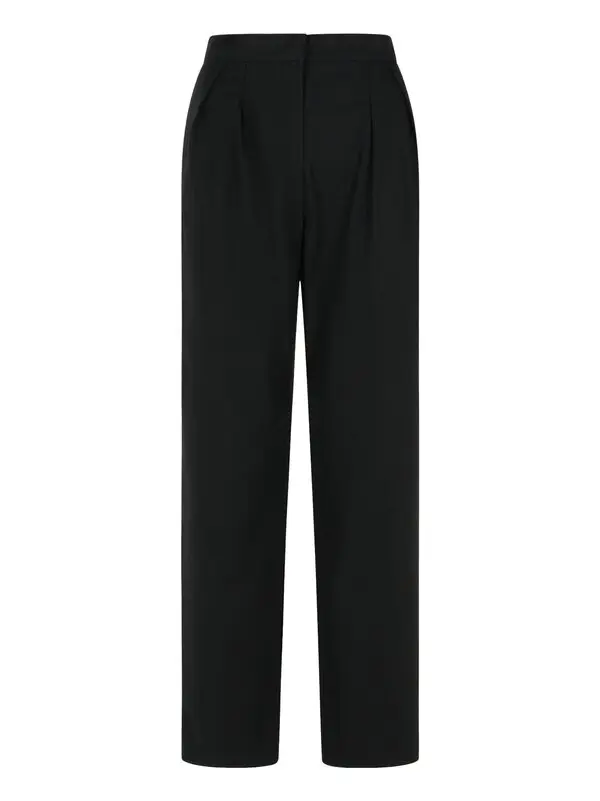 Max Mara Dede Carrot Cotton Pants - Black
