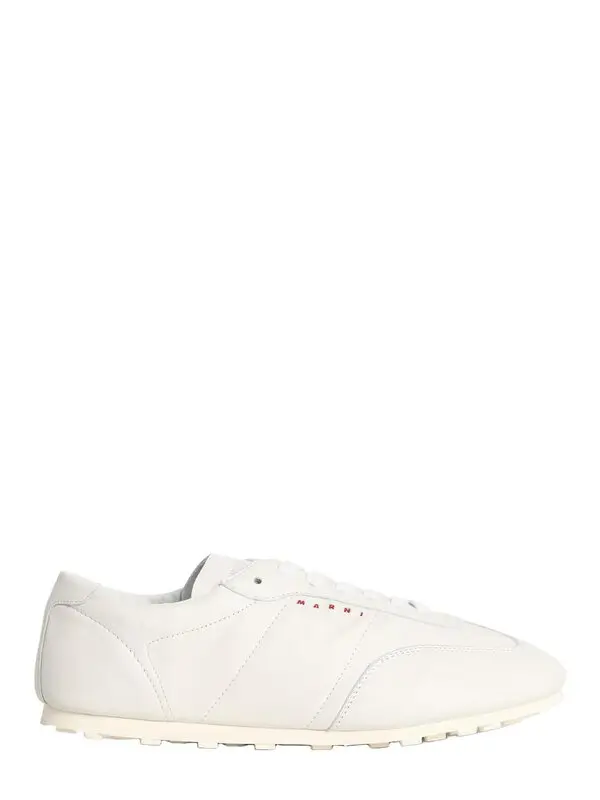 Marni Leather Sneakers - White