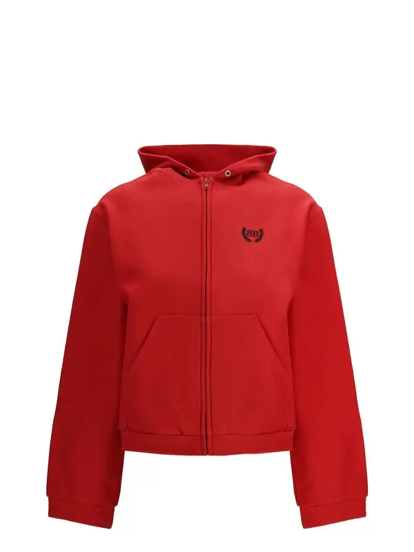 Balenciaga Laurel Classic Zip-up Hoodie - Red