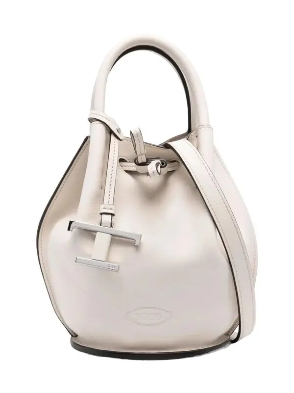 TOD'S Logo-charm Leather Mini Bucket Bag - Multicolor