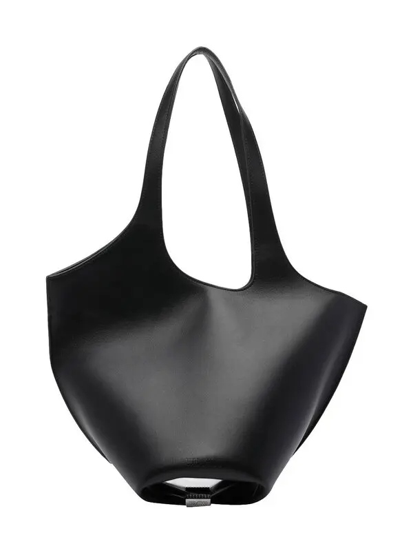 Attico Medium La Scoop Shoulder Bag - Black