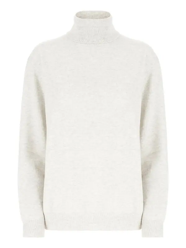 Brunello Cucinelli Ribbed Turtleneck Pullover - Multicolor