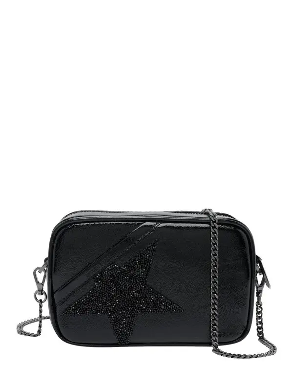 GOLDEN GOOSE Mini Star Crossbody Bag - Black