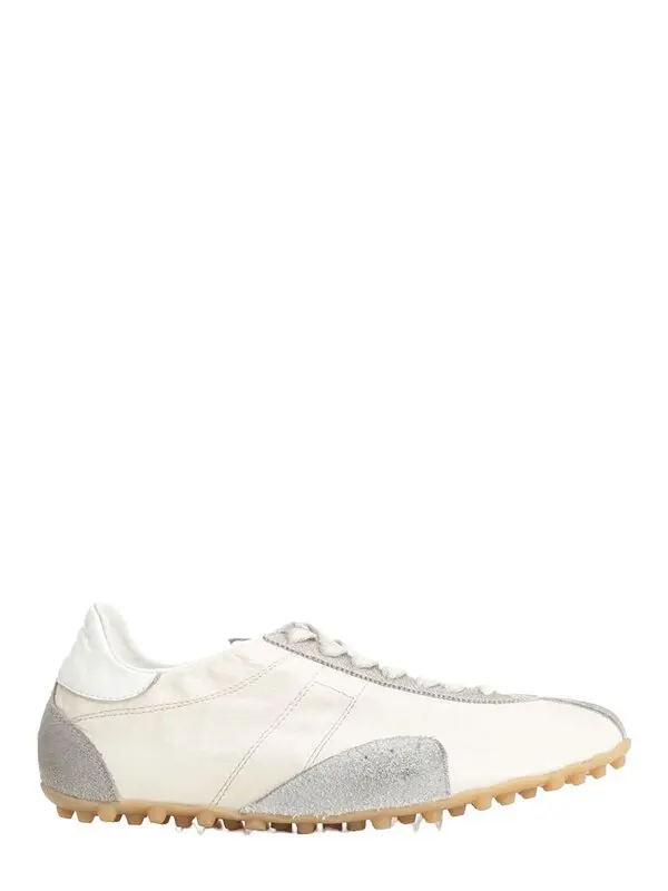 MAISON MARGIELA Cracked Leather And Suede Sprinters Sneakers - Multicolor