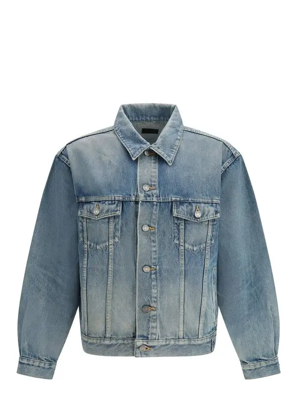 Saint Laurent Denim Trucker Jacket - Blue