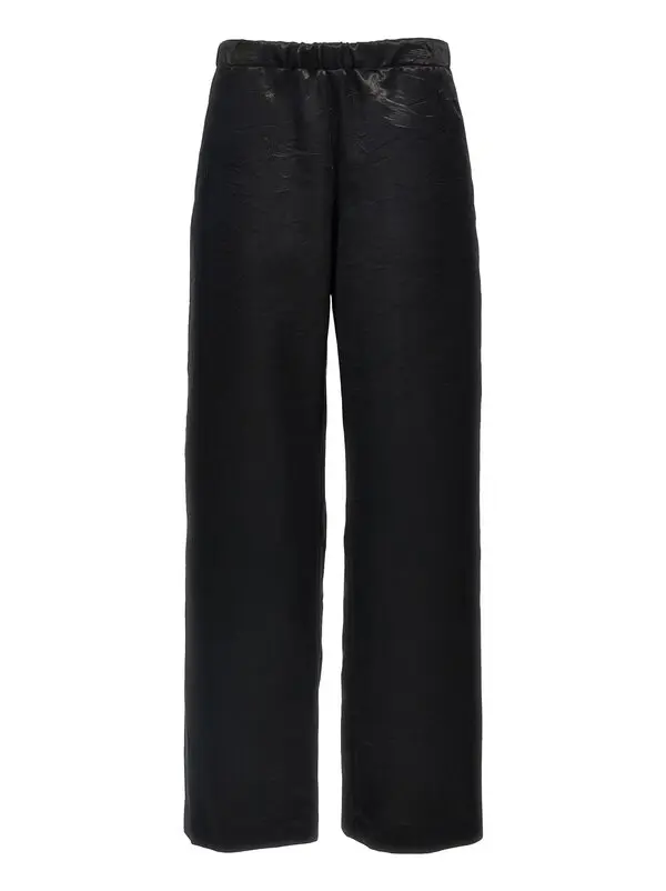Givenchy Shiny Fabric Trousers - Black