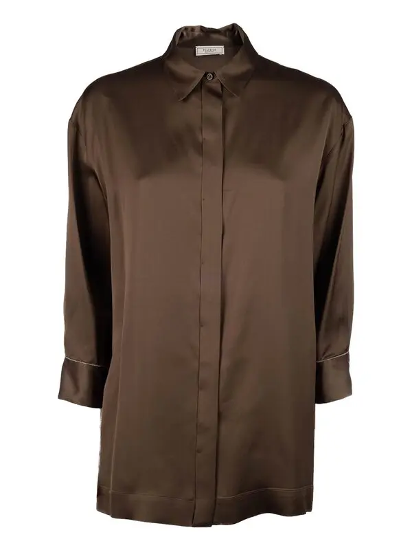 Peserico Silk Button-up Shirt - Multicolor